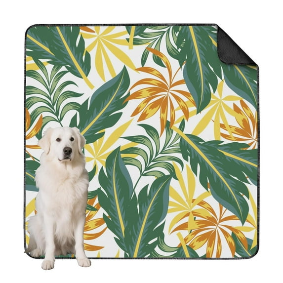 Dog Crate Mat Washable with Hawaiian Prints, Reusable Absorbent Pee Pad ...