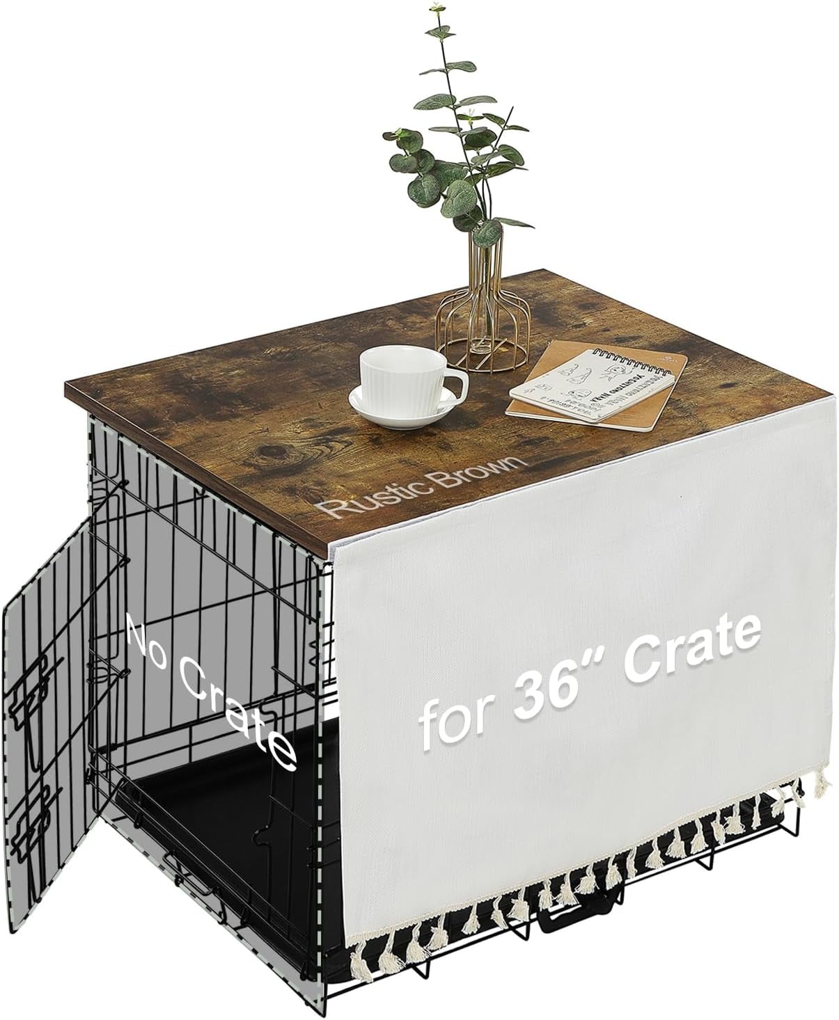 Dog Crate Topper Wood for 48 42 36 24 inch Cages, Dog Crate Table ...