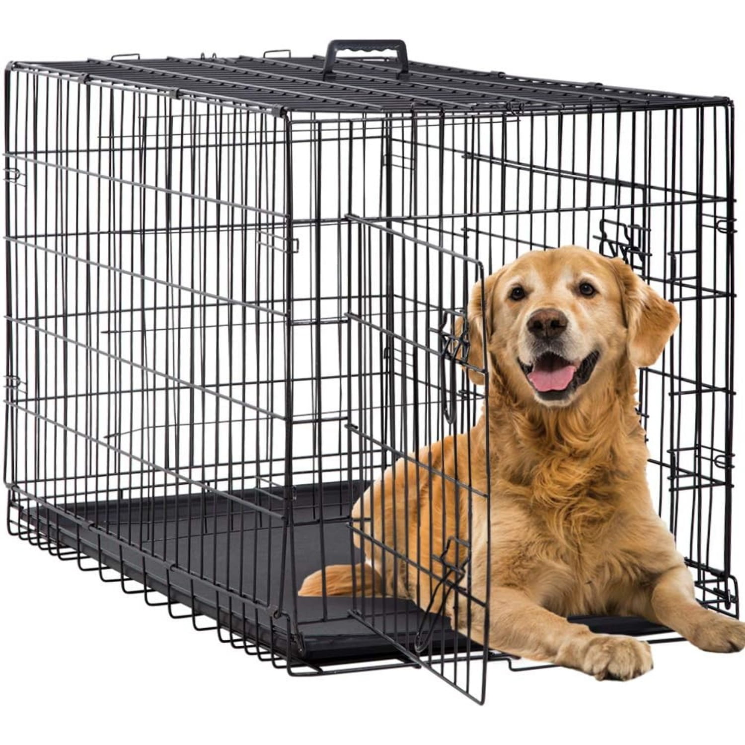 Dog Crates for Medium Small Dogs Folding Metal Wire Crates Dog Kennels ...