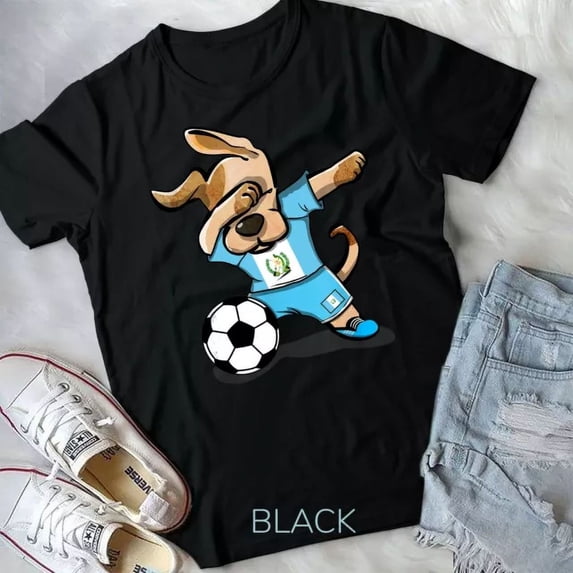 Dog Dabbing Guatemala Soccer Jersey Shirt Football Lover Tee Unisex T ...