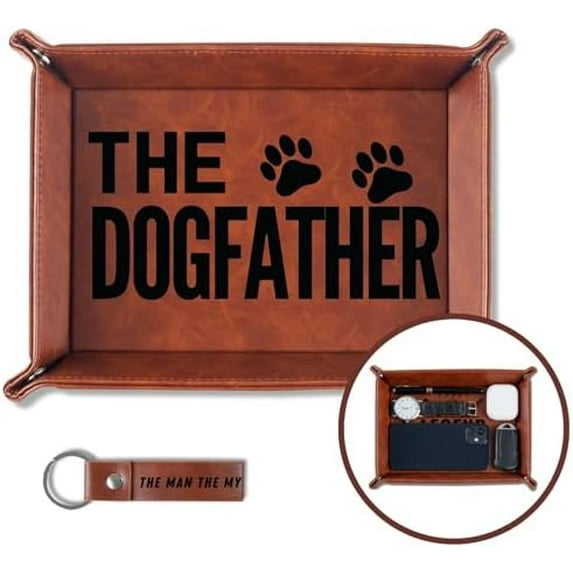 Dog Dad Gifts for Men, Dog Dad Gifts, The Dog Father, Valet Tray for ...