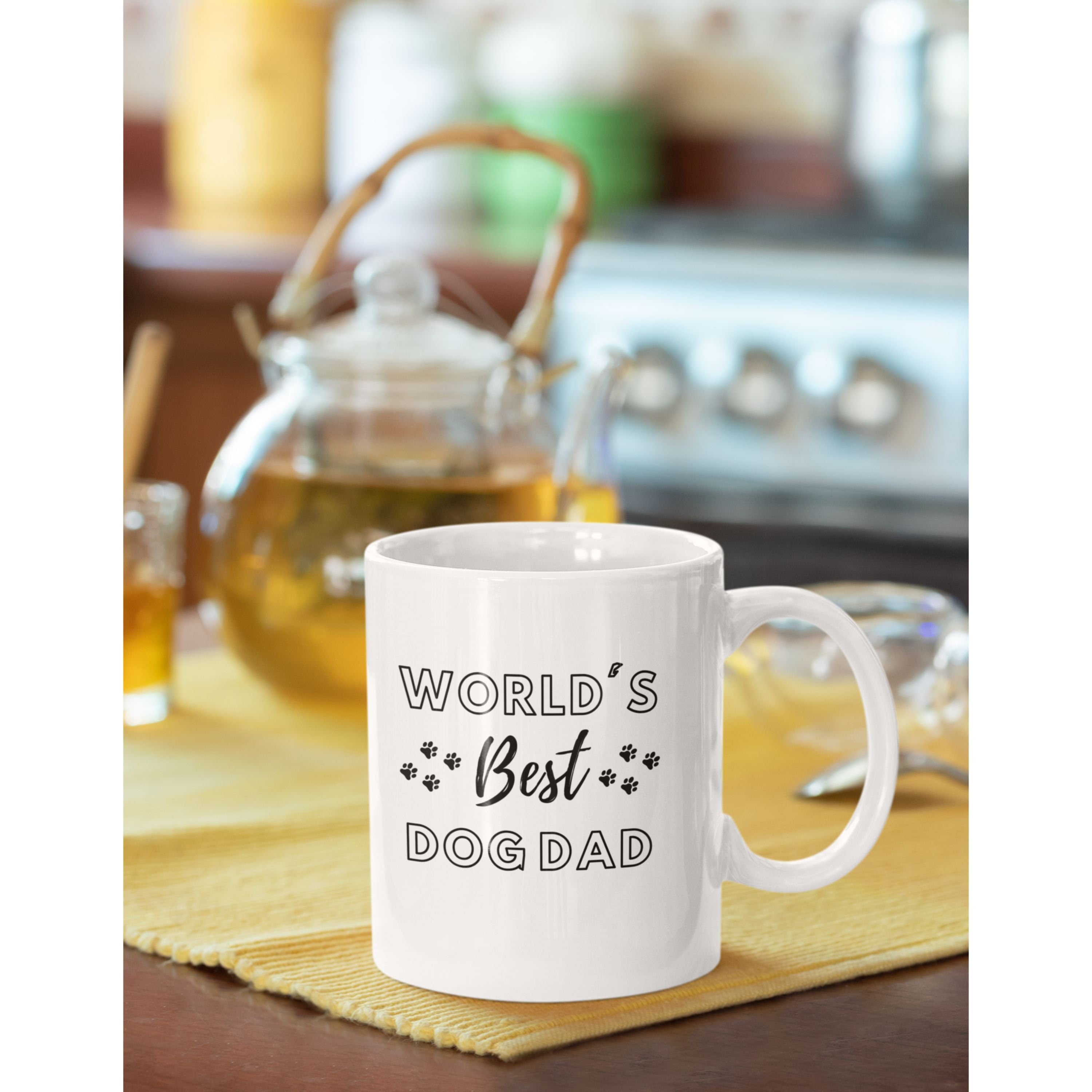 Dog Dad Mug Gift | Dog Lover Coffee Mug | World’s Best Dog Dad Coffee ...