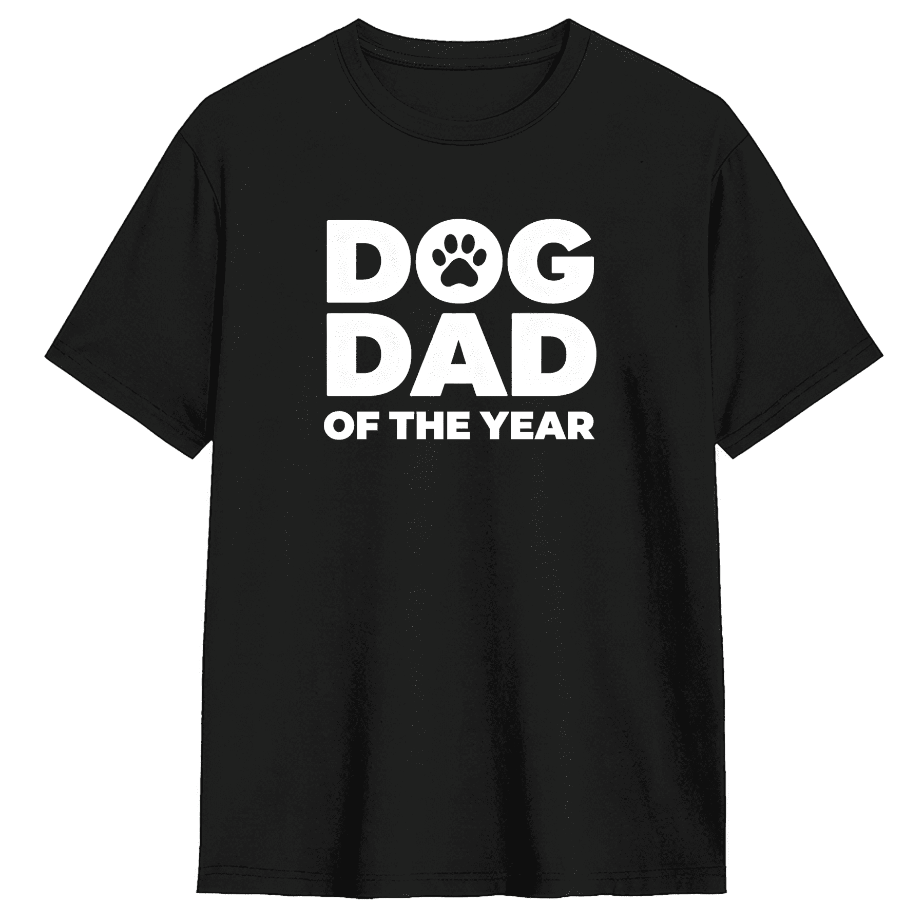 Dog Dad Of The Year Vintage Graphic Tee for Men, Fun Dog Lover Cotton ...
