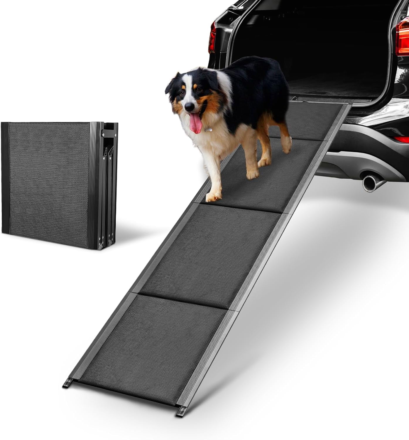 Dog Damps for Car, Portable Car Ramps for Large Dogs up to 250LBS，63x17 ...