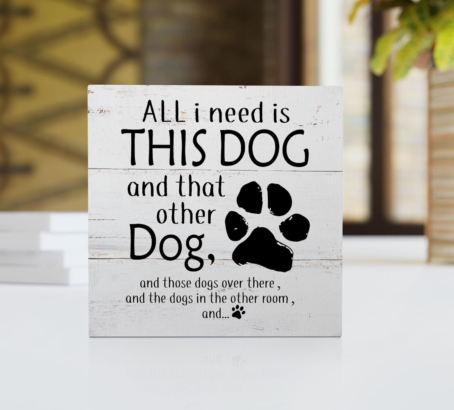Dog Decor,Dog Signs for Home Decor,All I Need is This Dog and That ...