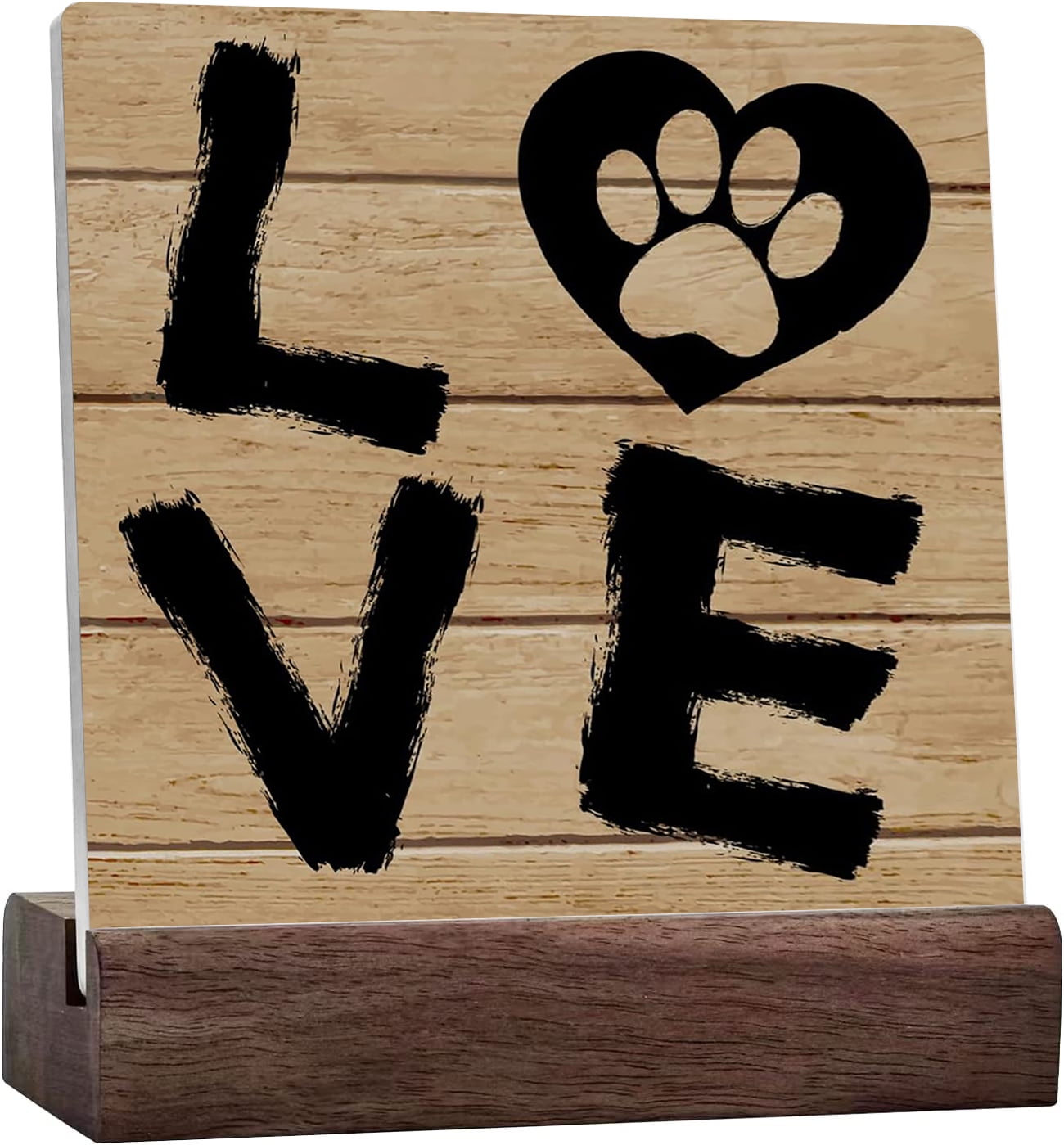 Dog Decor, Love Dog, Dog Decorations For The Home Ceramic Desk Sign For ...
