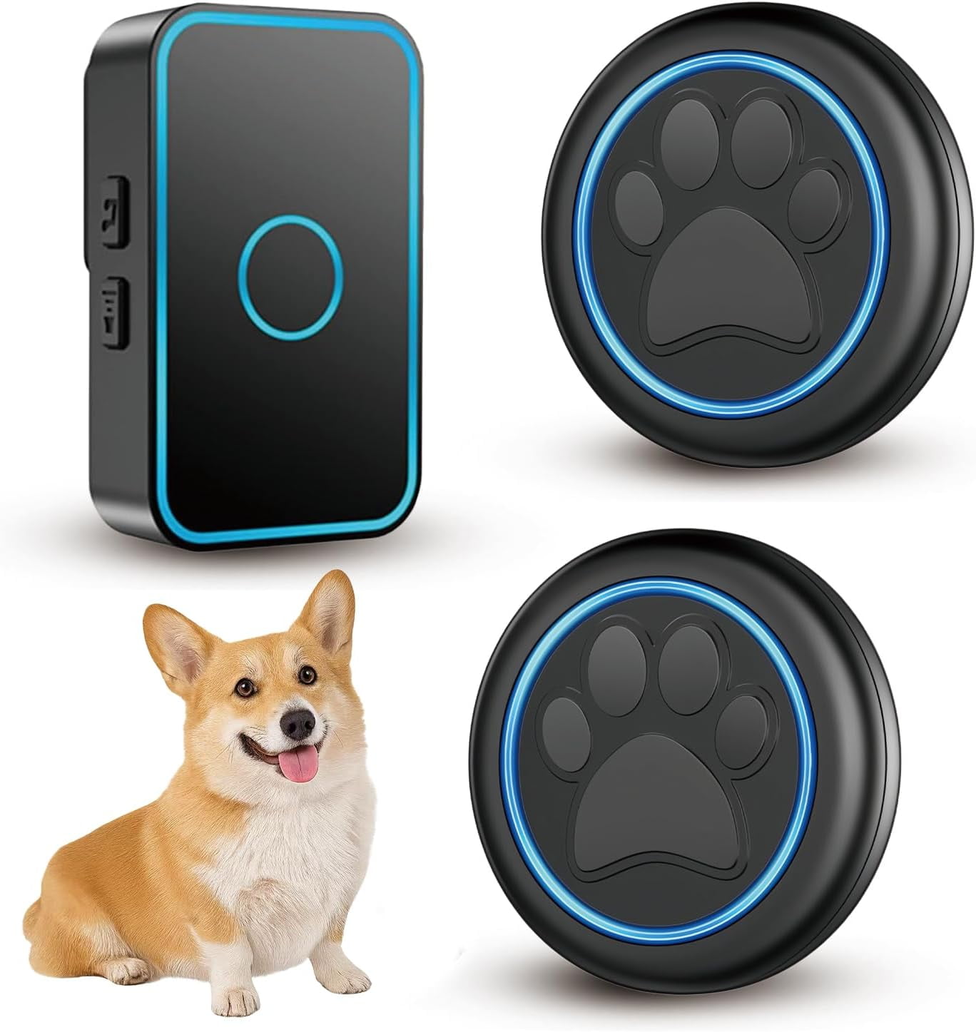 Dog Door Bell for Potty Training, Smart Wireless Doggie Doorbell to Go ...