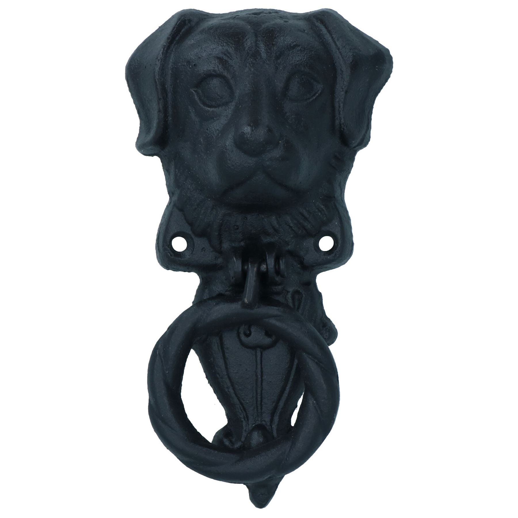 Dog Door Knocker Bell Ringer Cast Iron Garden Shed House Cast Iron ...
