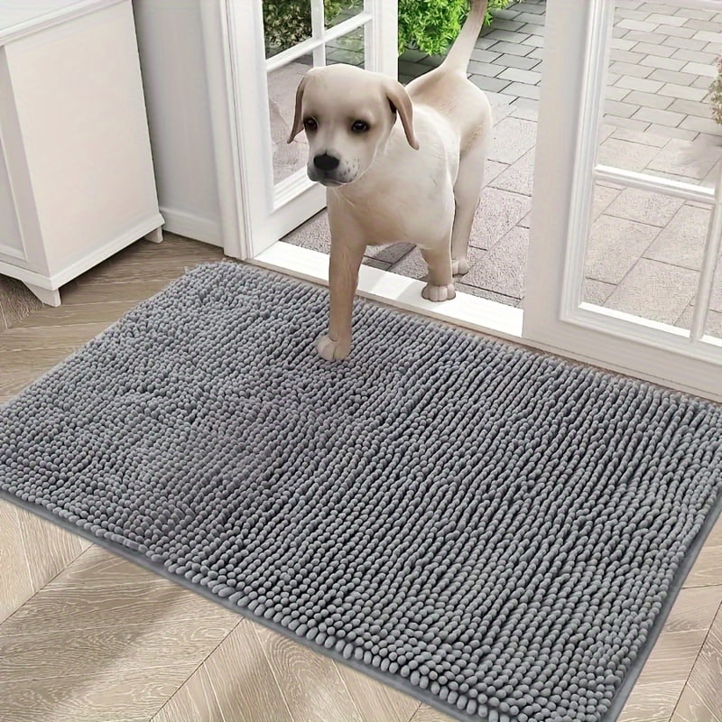Dog Door Mat For Muddy Paws Absorbs Moisture And Dirt Absorbent Non ...