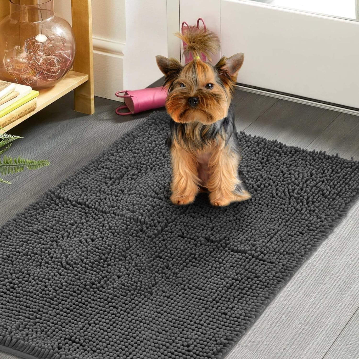 Dog Door Mat Indoor Entrance, 72" x 24" Absorbent Quick-Drying Mud Rugs ...