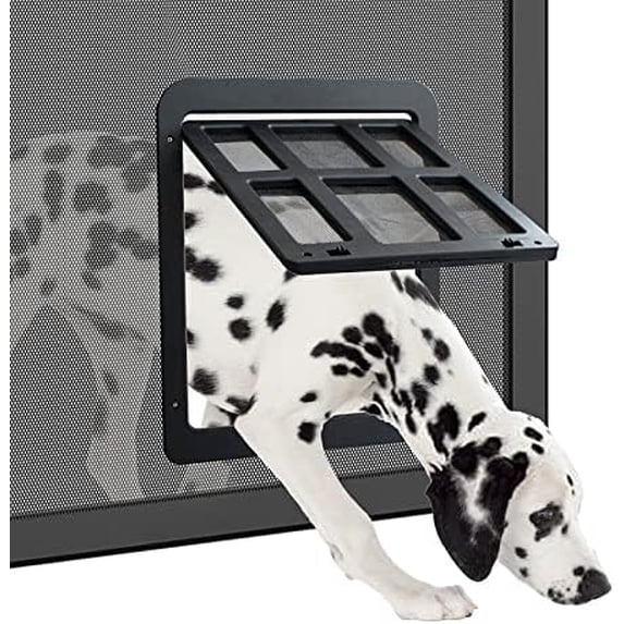 Dog Door for Screen Doors, Passage Opening 11.2" x 14.4", Access Freely ...