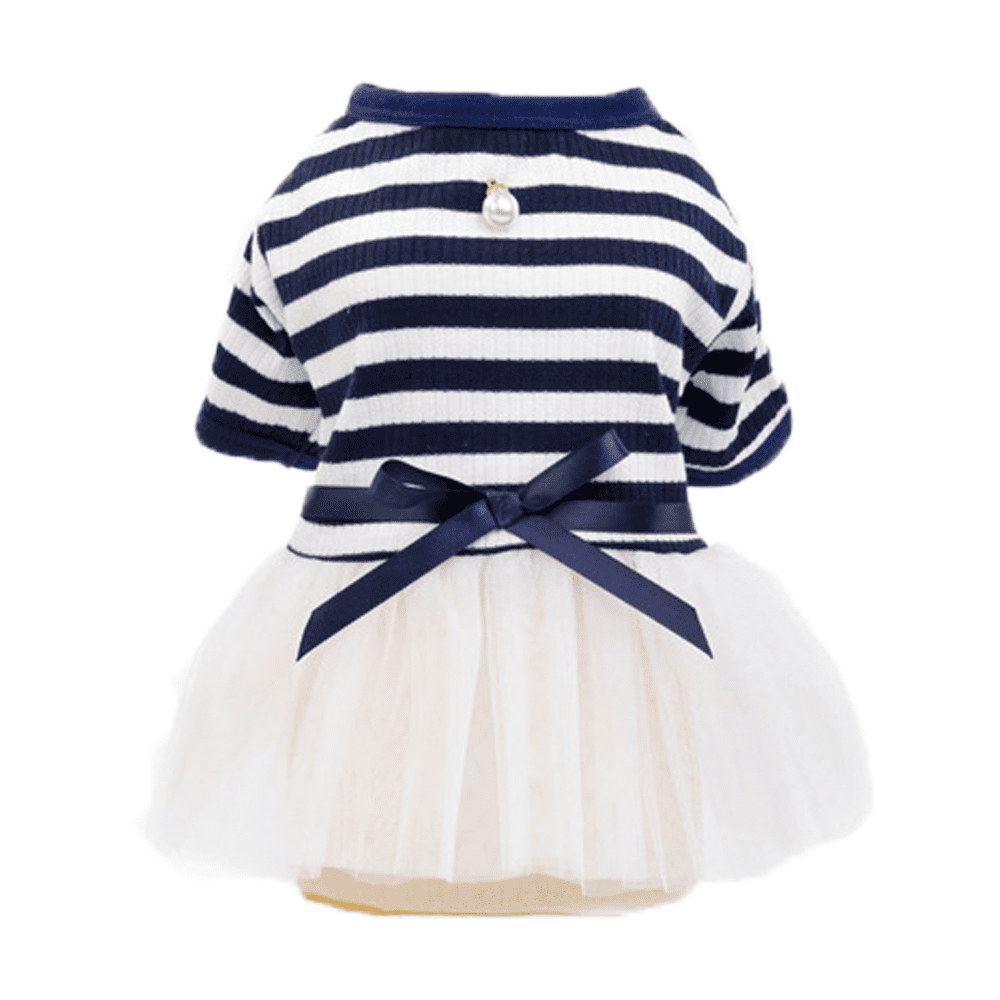 Dog Dress Elegant Cat Dog Ruffle Trim Dress Puppy Skirt Pet Party ...