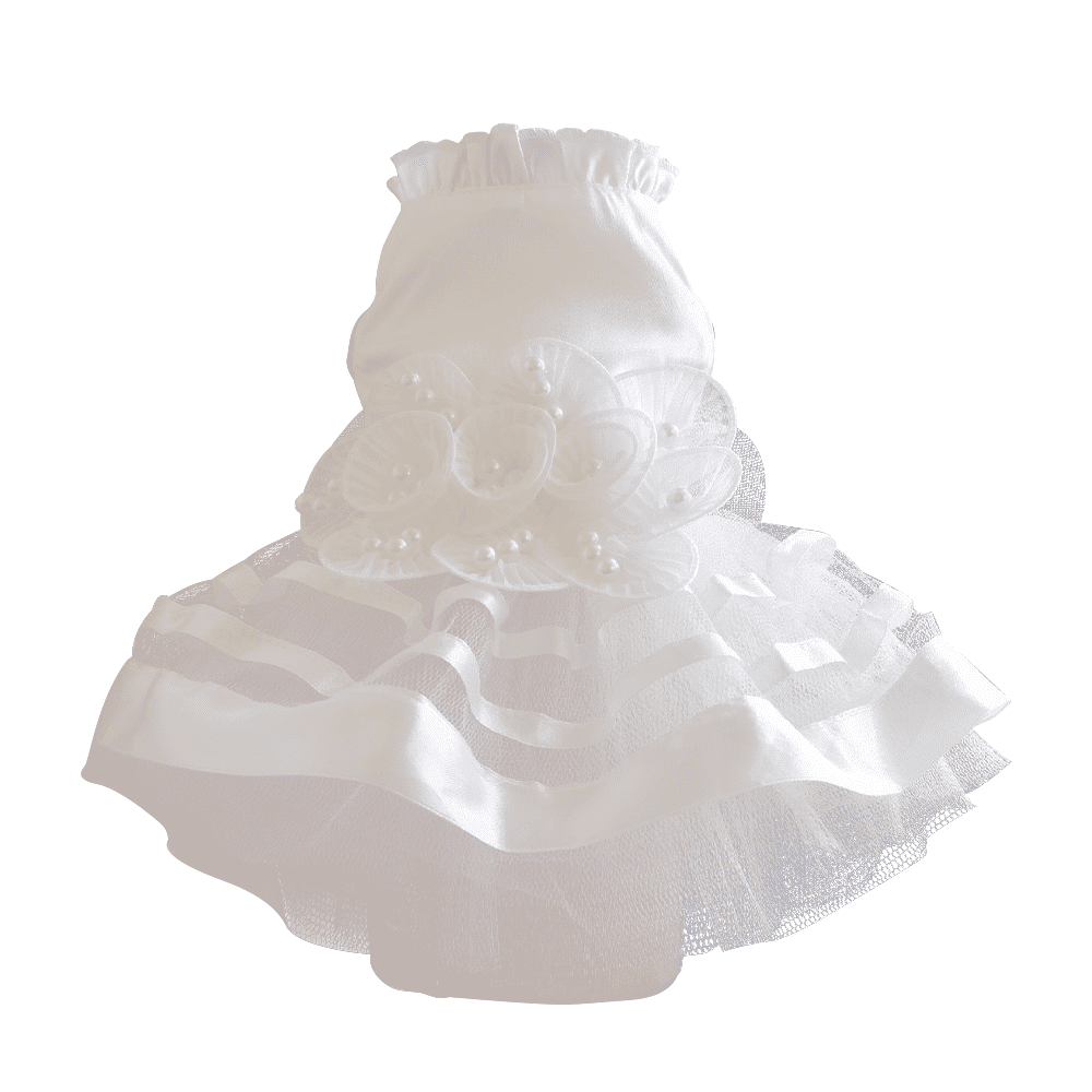 Dog Dress Pet Wedding Dress Princess Lace Puppy Birthday Party Outfit ...