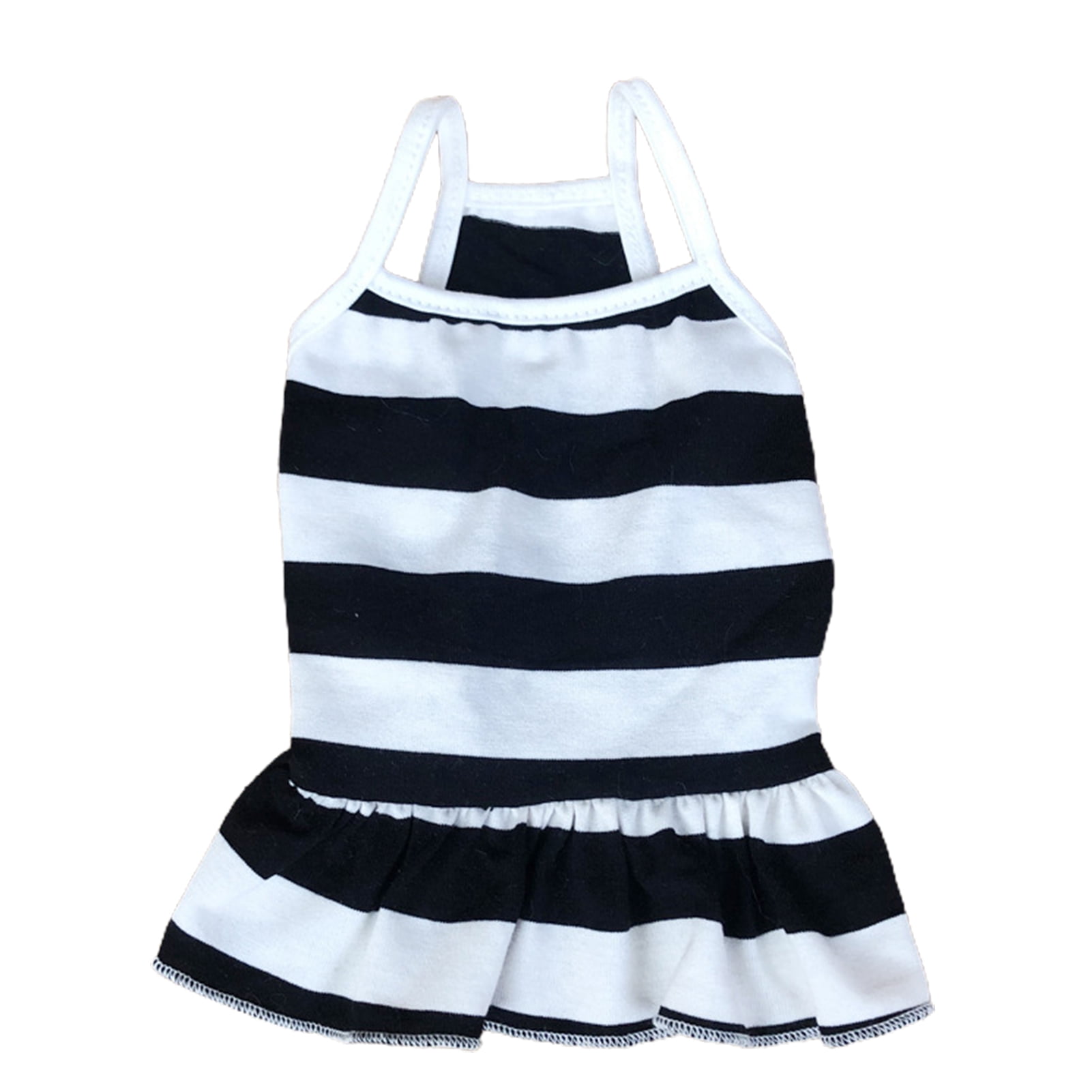 Dog Dress Spring Summer Suspender Tank Top with Ruffles Cute Puppy ...