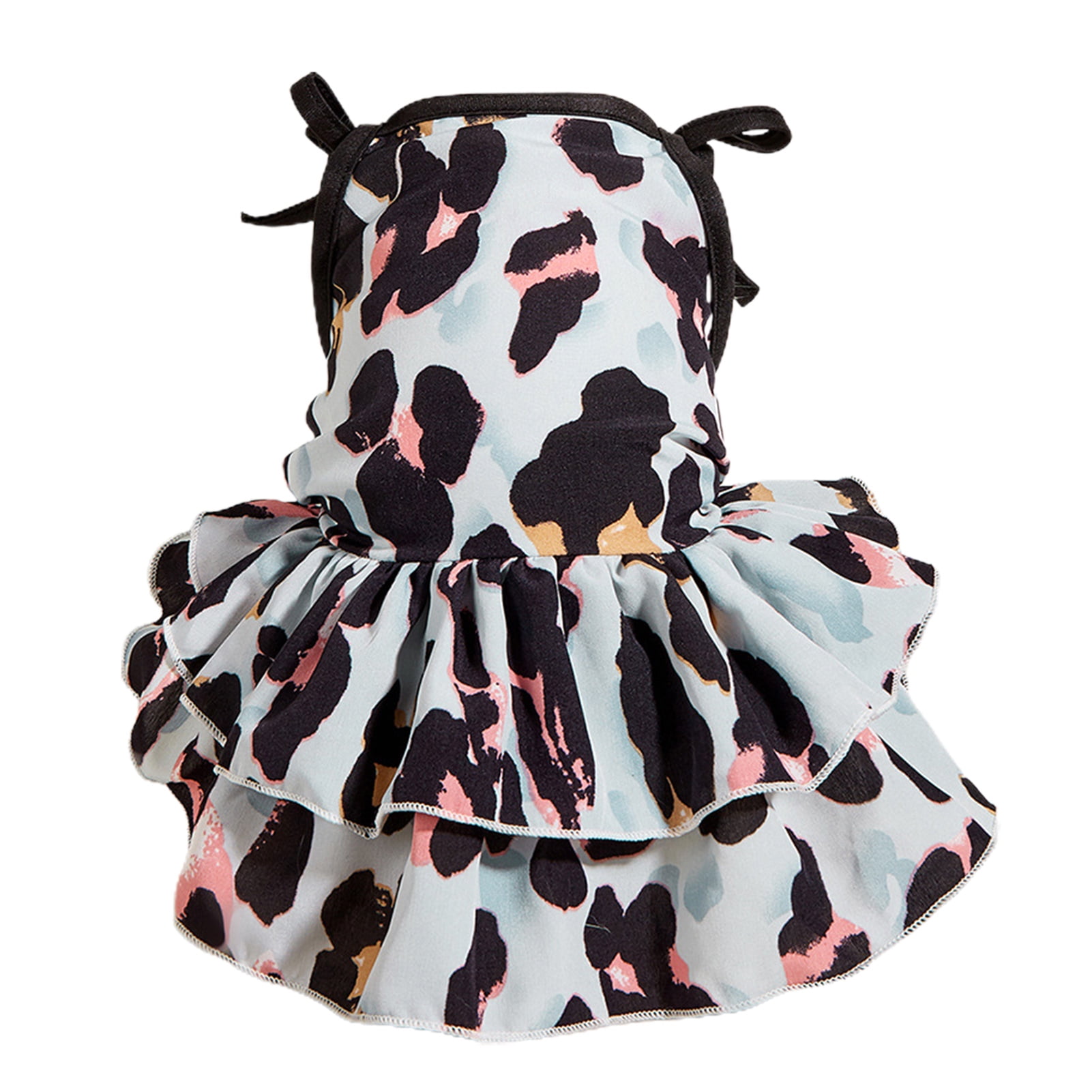 Dog Dresses for Small Dogs Girl Sweet Teddy Spring Summer Cute Leopard ...