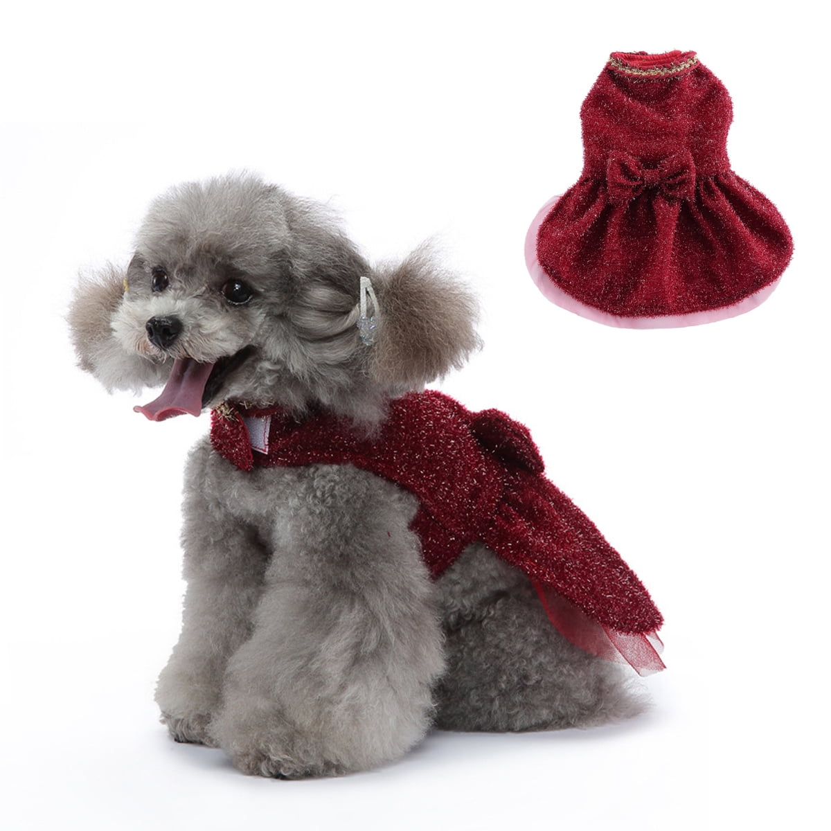 Dog Dresses for Christmas Wedding Birthday Party, Dogs Dress Puppy ...