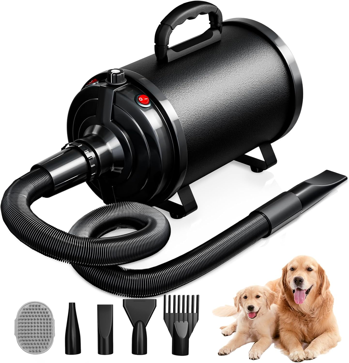 Dog Dryer Pet Hair Blower High Velocity for Grooming, Blow 3800W/5.2HP ...