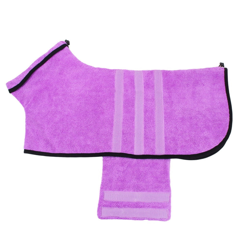 Dog Drying Coat, Fast Drying Dog Towel Robe, Microfiber Dog Drying Bag ...