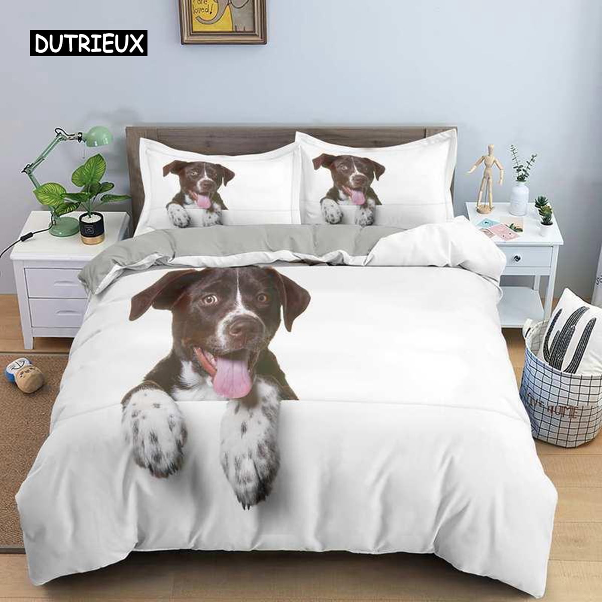 Dog Duvet Cover Set Golden Retriever Size Bedding Set for Boys Girls ...