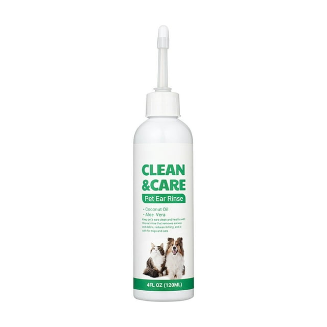Dog Ear Cleaner Solution – Ear Mites & Infection Treatment with Swabs ...