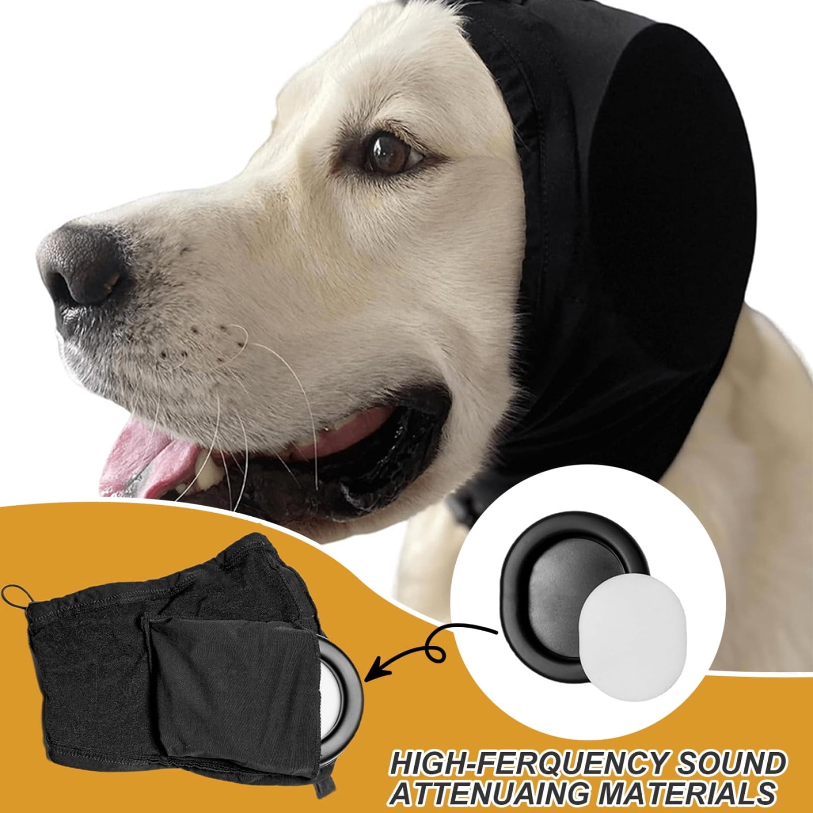 Feledorashia Dog Ear Muffs, Noise Cancelling, Stress Relief, Adjustable ...