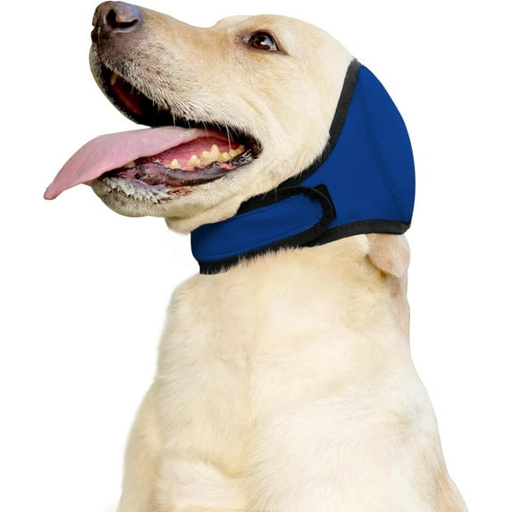 Dog Ear Muffs & No Shake Ear Wrap for Hematoma, Bathing, Drying, Swim ...