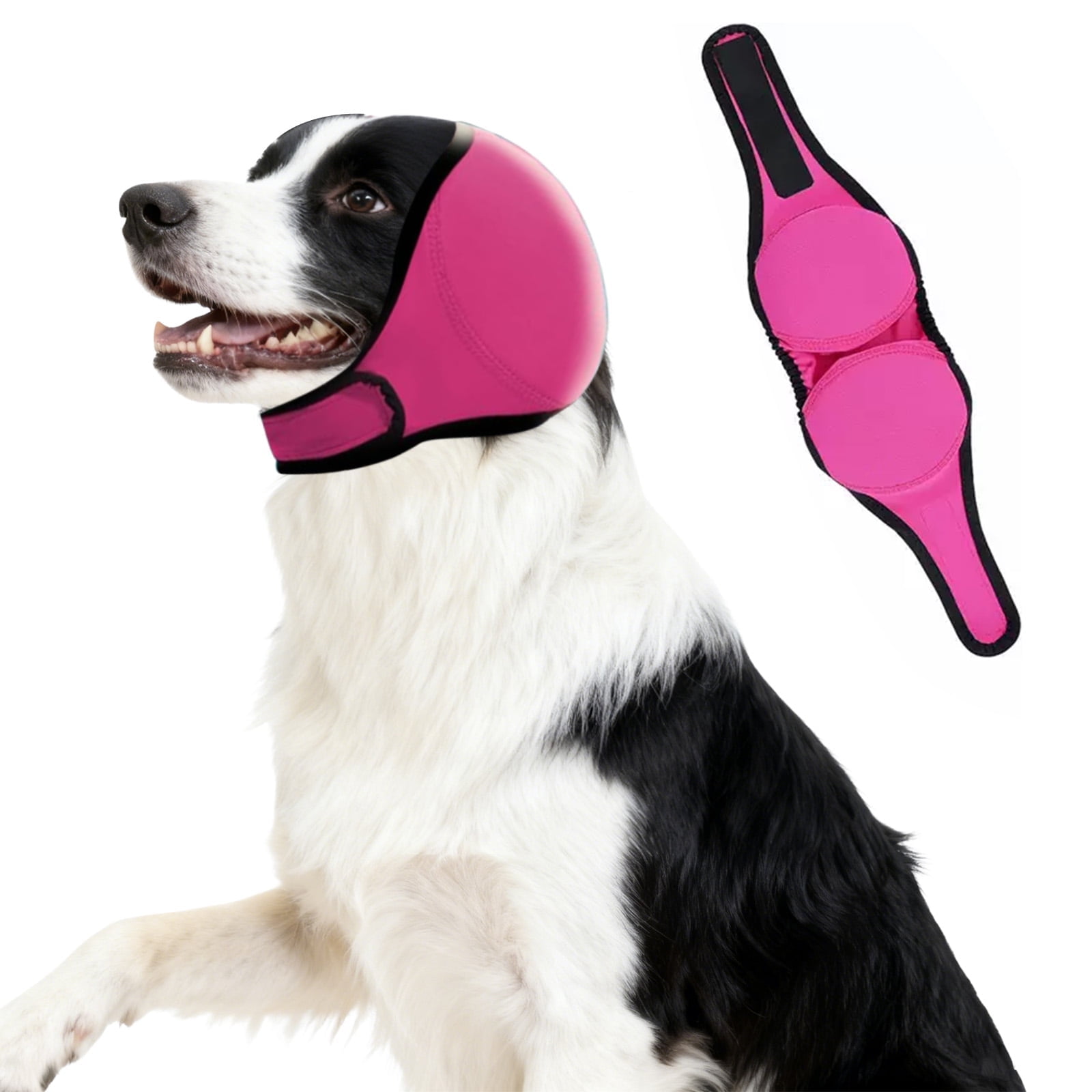 Dog Ear Muffs for Noise & Shake Prevention – Adjustable Hook-and-Loop ...