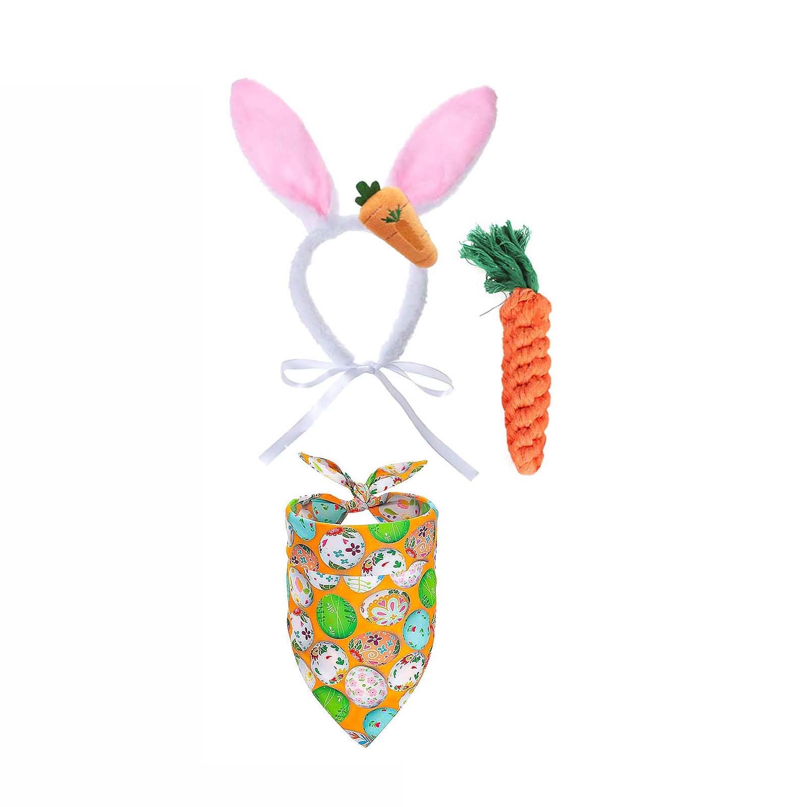 Dog Easter Outfit, Easter Dog Costumes,Adjustable Dog Bunny Ears ...