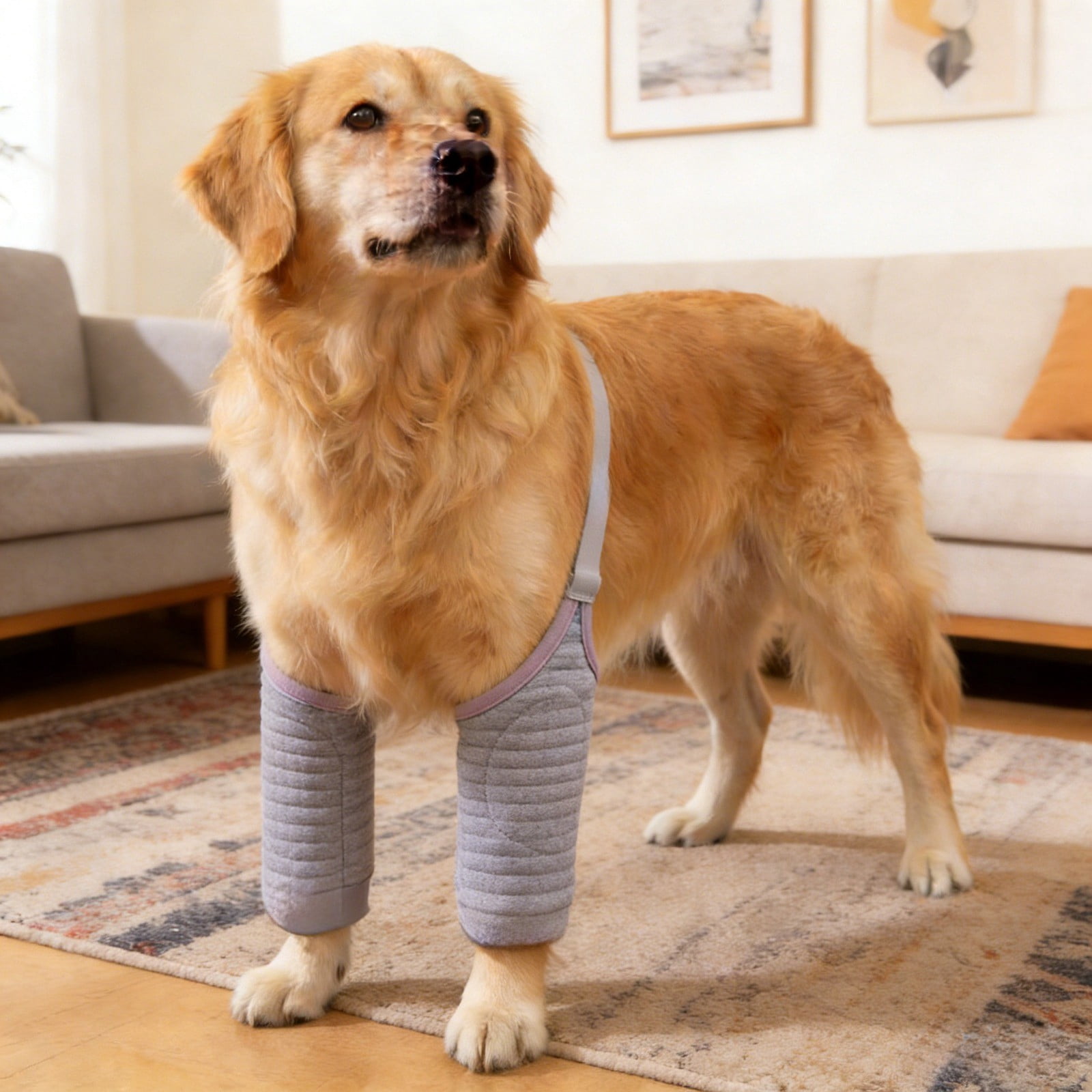 Dog Elbow Pads – Knee Wrap Front Leg Sleeves For Large Dogs, Wound ...