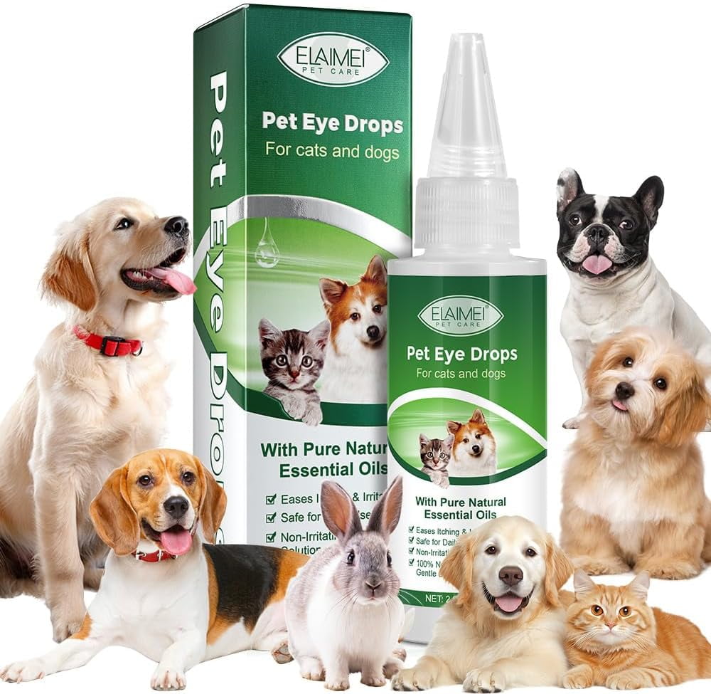 Dog Eye Drops 60ML for All Animal Eye Wash,Helps Relieve Pink Eye ...