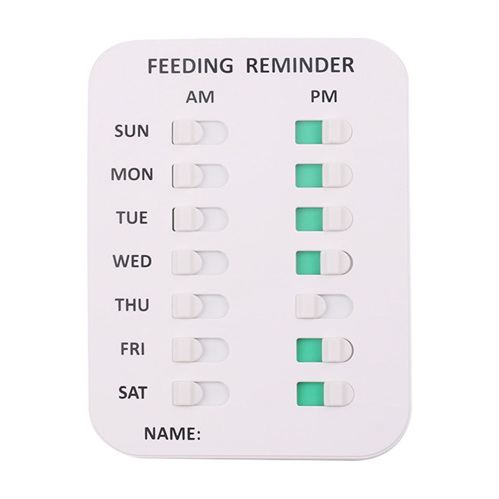 Dog Feeding Reminder, Dog Fed Sign Tracker -Daily Am/Pm Chart Slider ...