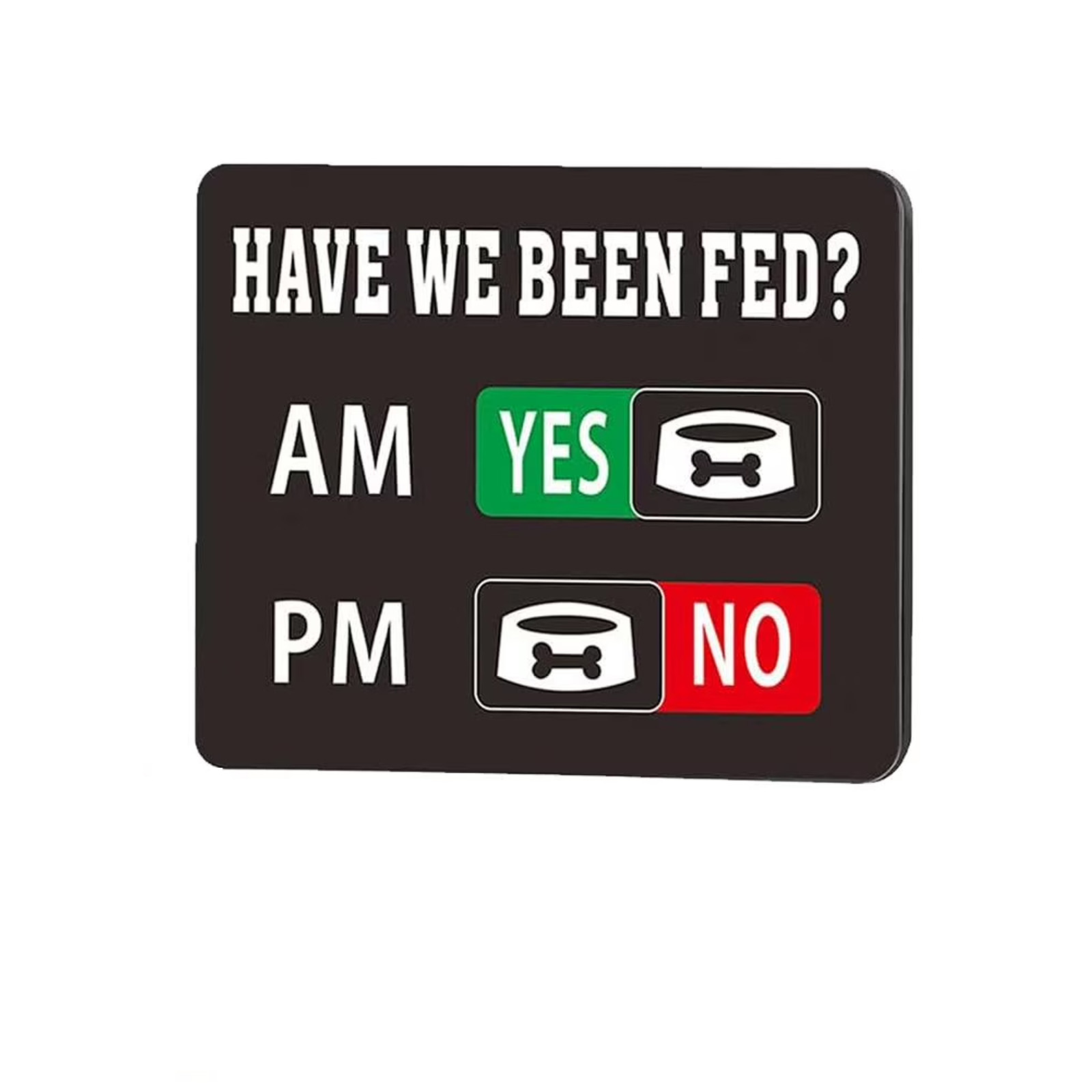 Dog Feeding Reminder - Dog Feeding Chart AM/PM Tracker, Fed Sign with ...
