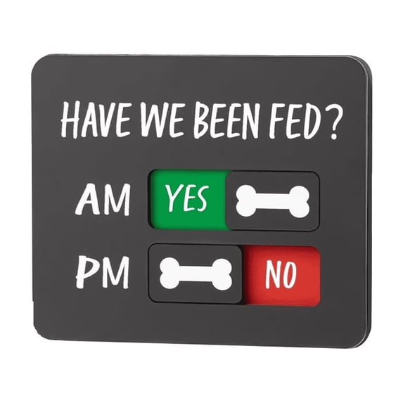 Dog Feeding Reminder Magnet - Cat Dog Feeding Chart with Have We Been ...