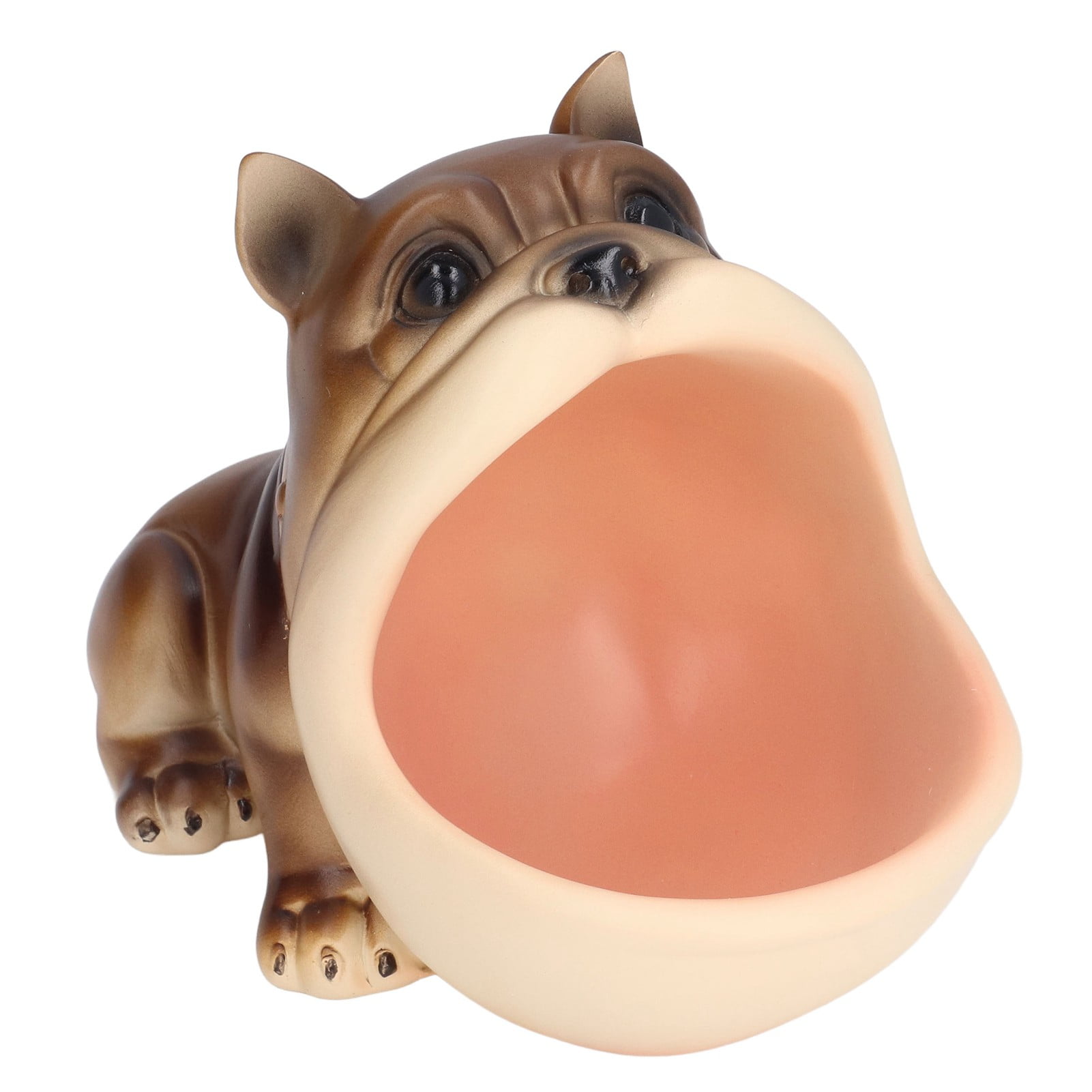 Dog Figurine Large Mouth Cute Exquisite Resin Dog Statue Storage Box ...