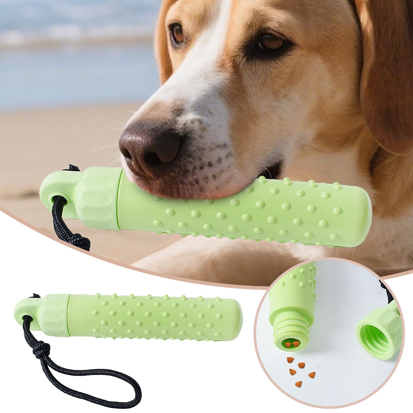 Dog Float Bumper Toy 9.65 Inch Detachable Treat Dispensing Puzzle Toy ...