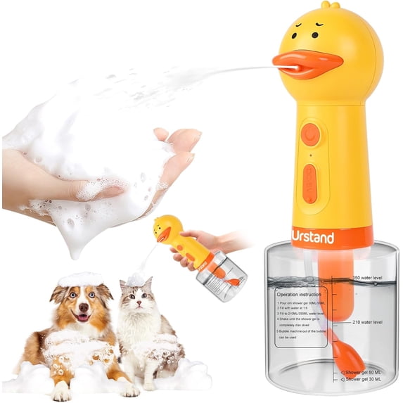 Dog Foaming Soap Dispenser, Automatic Electric Dog Shampoo Foamer ...