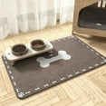 -Dog Food Mat-Absorbent Dog Bowl Mat-Quick Dry Dog Mat for Food and ...