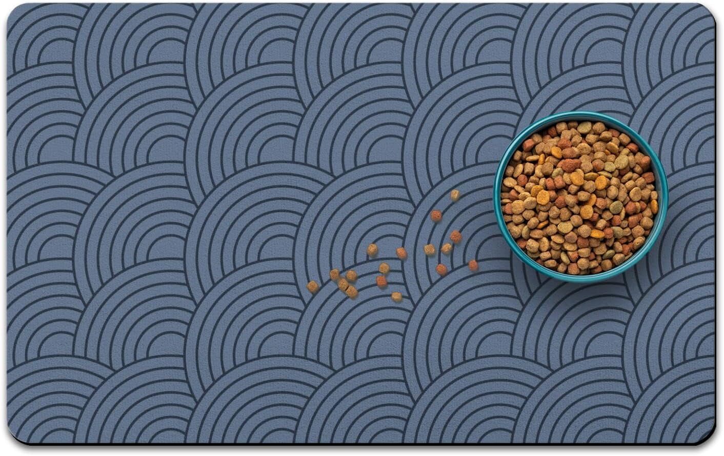 Dog Food Mat for Floors, Absorbent and Quick-Drying Pet Cat Food Mat ...