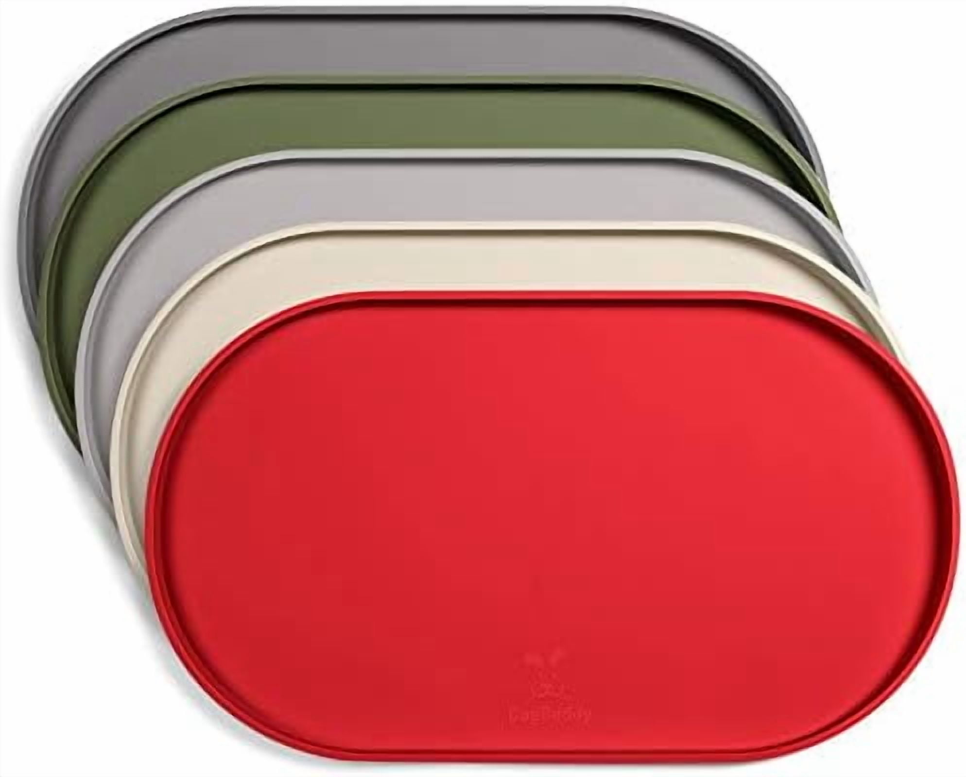 Dog Food Mat - Waterproof Dog Bowl Mat, Silicone Pet Mat for Food and ...