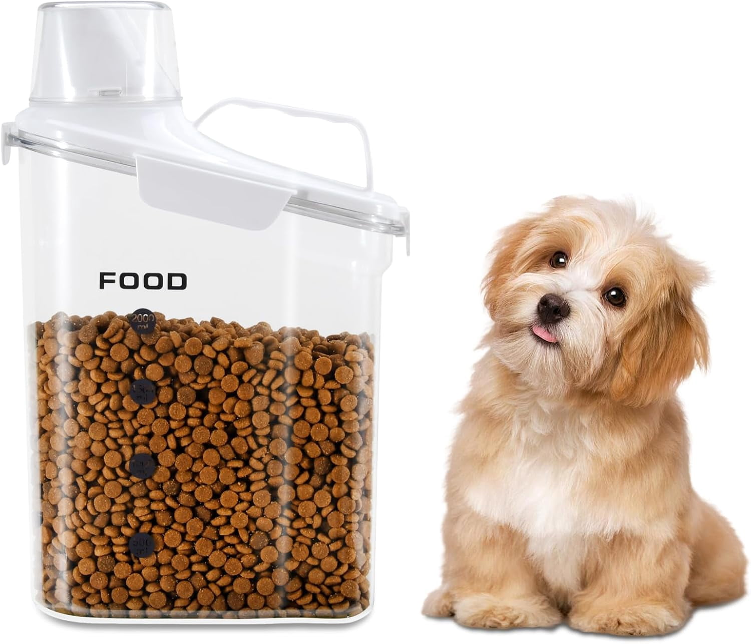 Dog Food Storage Container 2-5 lbs, Airtight Cat Food Container with ...