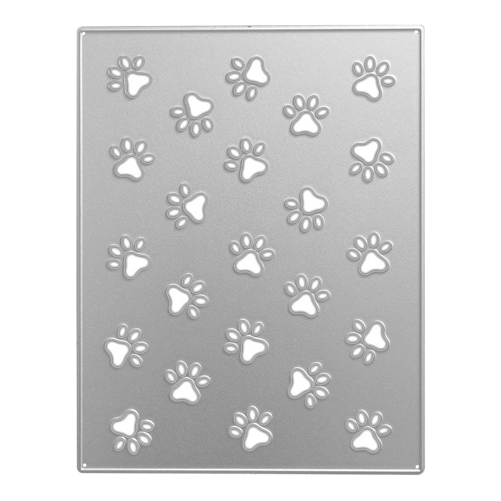 Dog Footprint Cutting Dies Dog Paw Print Metal Die-Cut Embossing ...