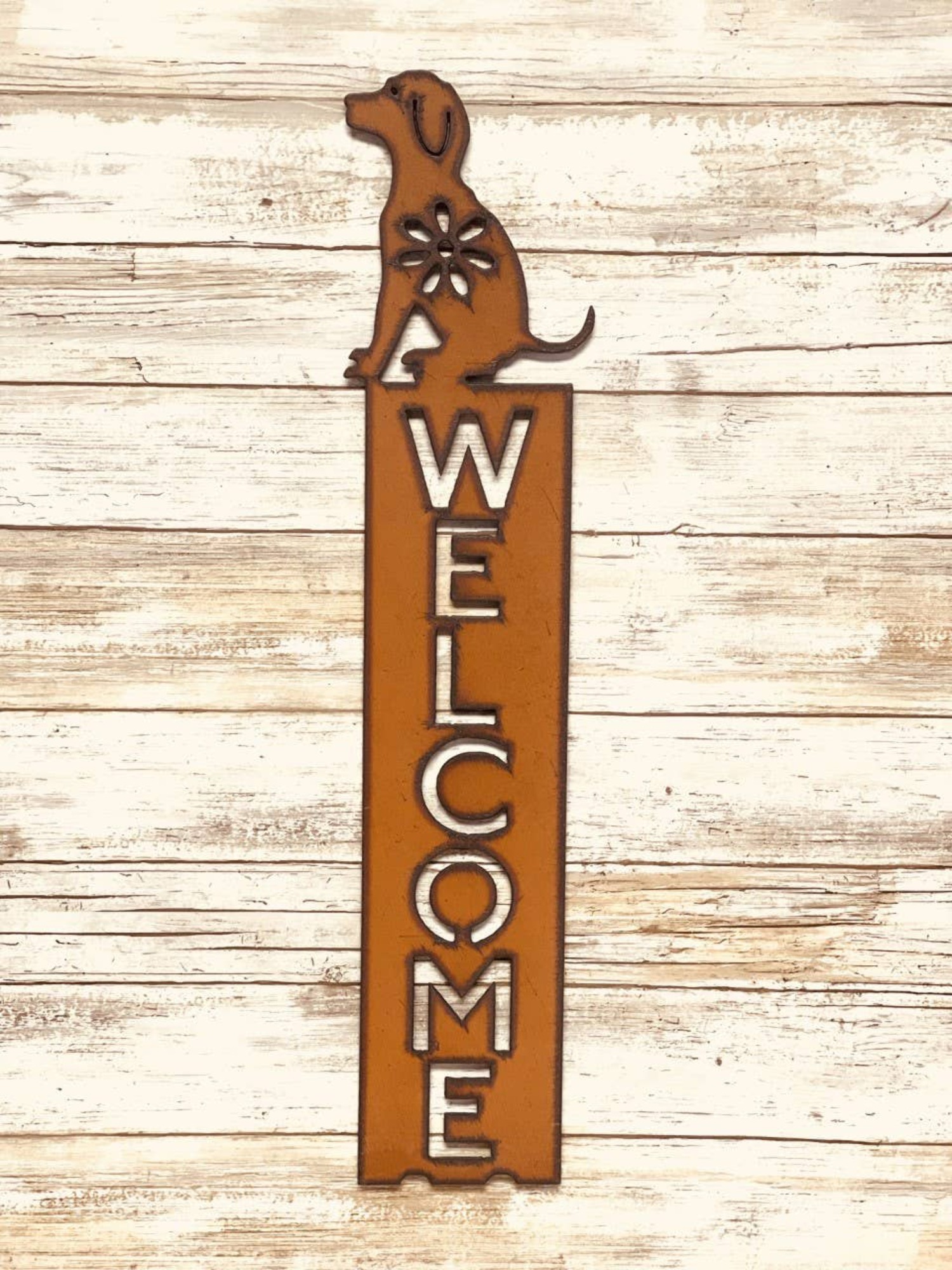 Dog GARDEN FRIEND Vertical Welcome Sign Pet Sign - Walmart.com