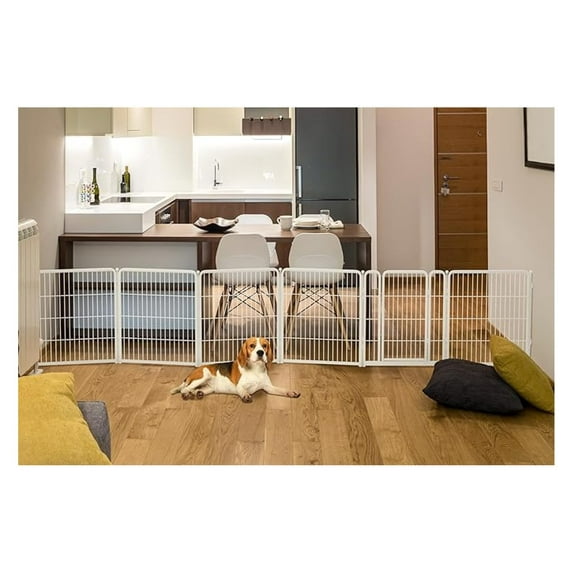 Dog Gate Extra Wide Designed for Indoor Use, Adjustable Width Up to 165 ...