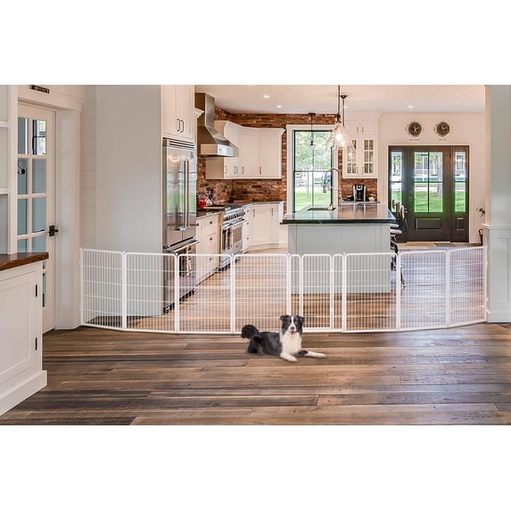Dog Gate Extra Wide Designed for Indoor Use Adjustable Width Up to Wide ...