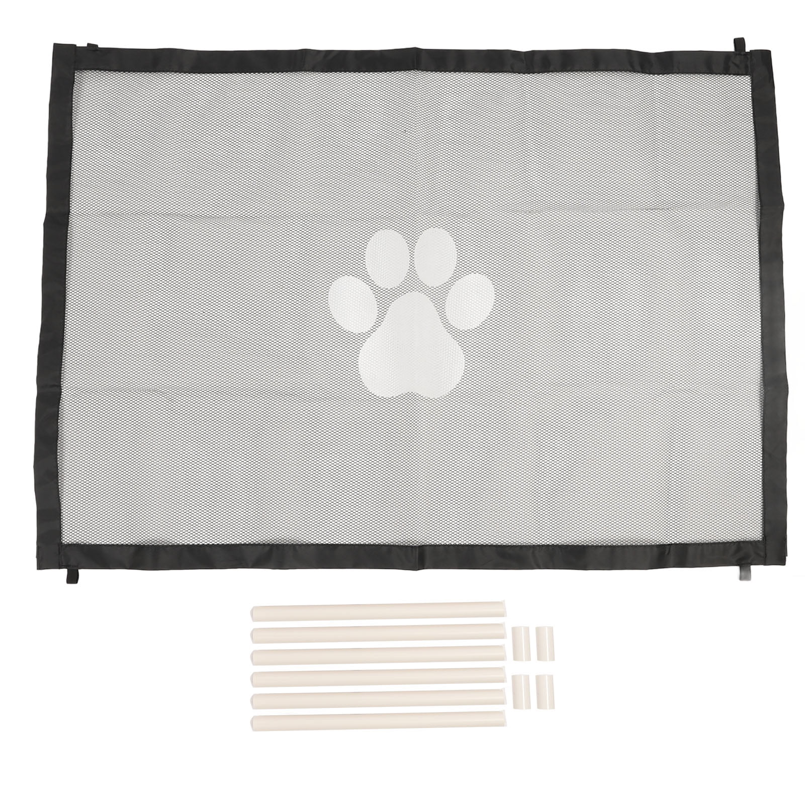 Dog Gate Indoor Punch Free Mesh Pet Guard Fence Foldable High Toughness ...