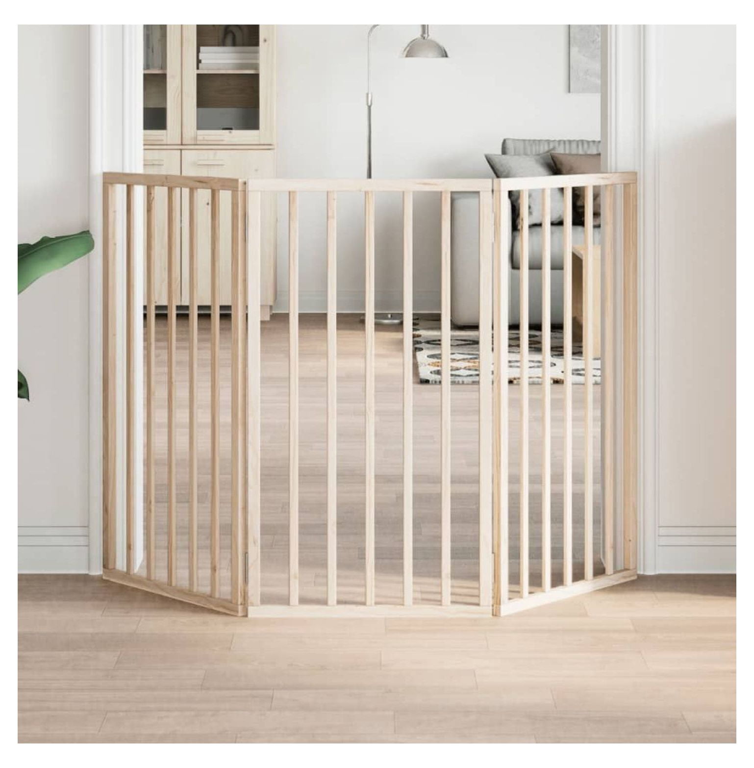 Dog Gate Set of 3 White Poplar wood Foldable, Freestanding - Walmart.com