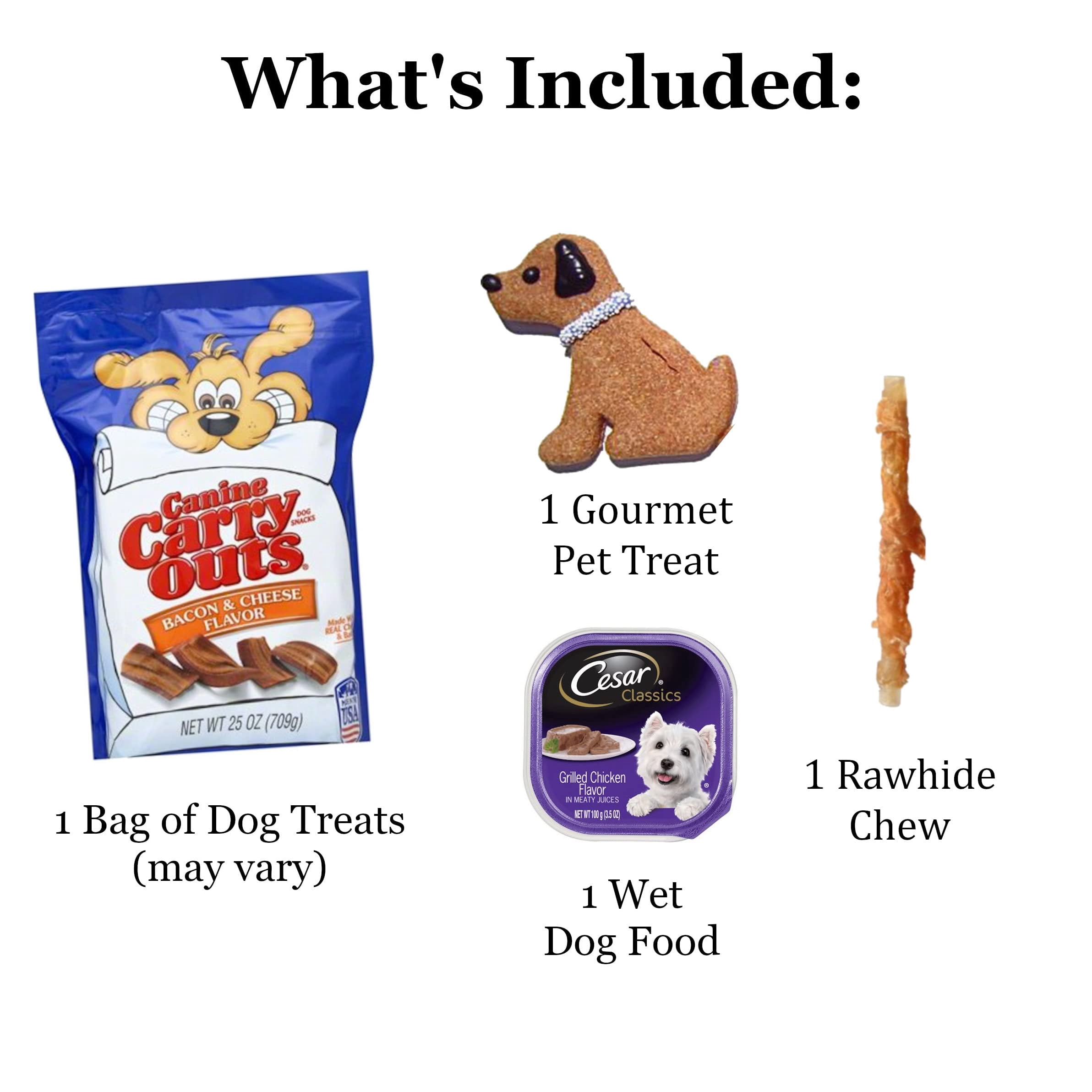 Dog Gift Box with Treats and Toys H2FSD- Premium Dog Basket Birthday ...