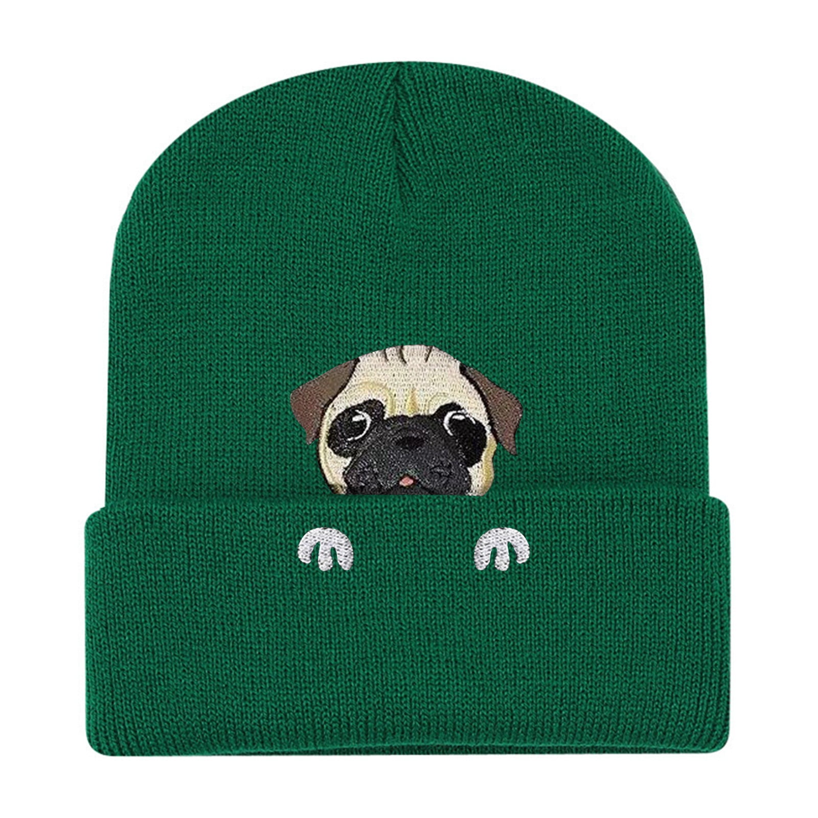Dog Gifts Beanie Hat for Women Men Winter Knitted Cute Cuff Hats Skull ...
