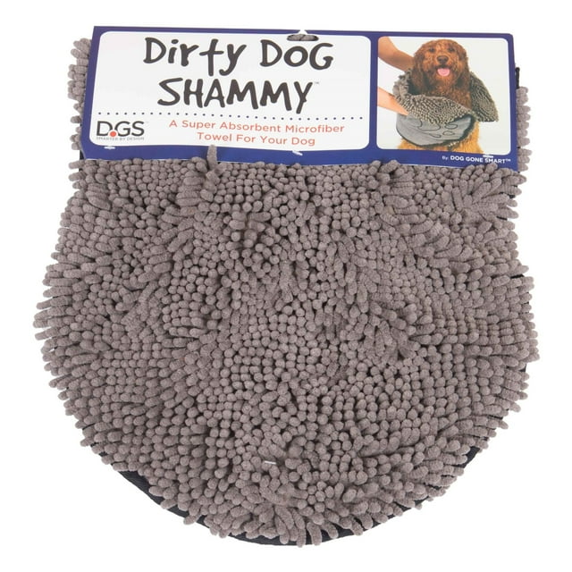 Dog Gone Smart Dirty Dog Shammy Grey (Pack of 1) - Walmart.com