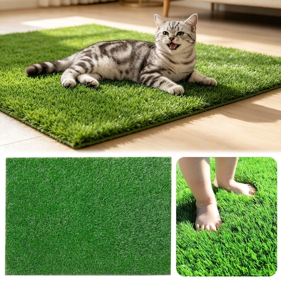 Dog Grass Pad , 50''X80'' Large Artificial Turf Grass Potty, Reusable ...